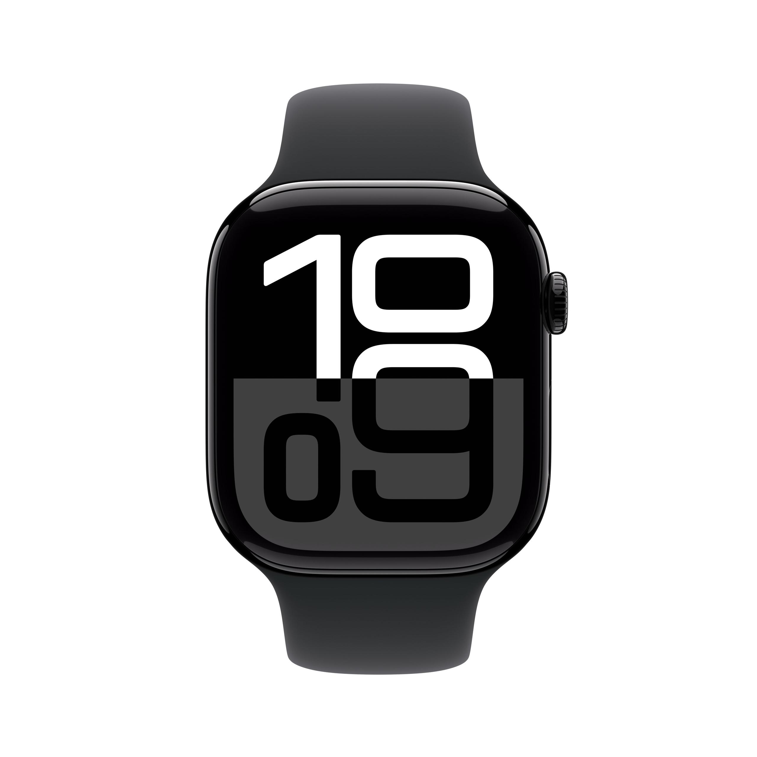 Apple Watch Series 10 46mm GPS Aluminiumgehäuse Diamantschwarz ...